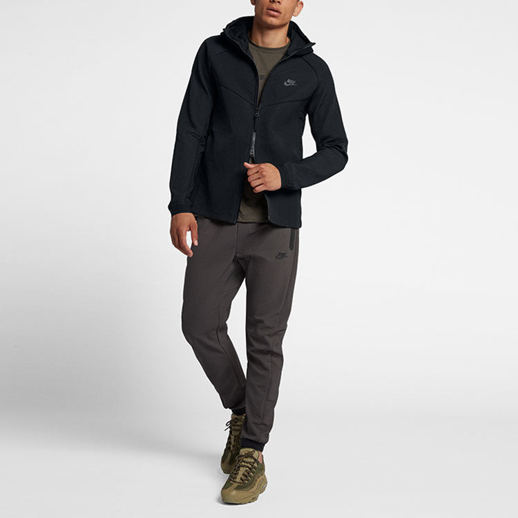 NIKE Nike Logo Printing Splicing Hooded Jacket